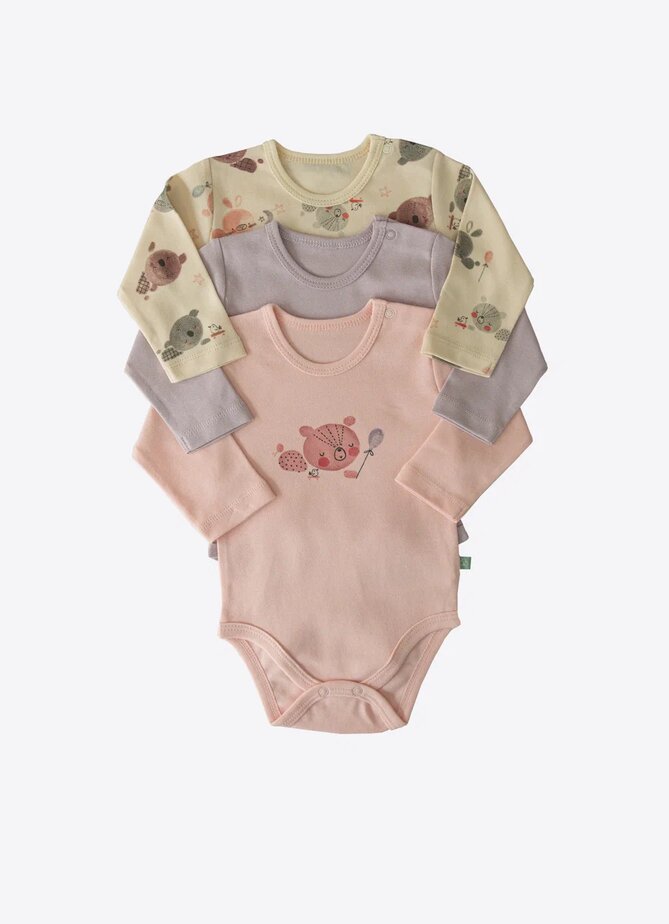 kitikate Organic Bambola Bodysuits 3-Pack - S16617 – kitikate.uk